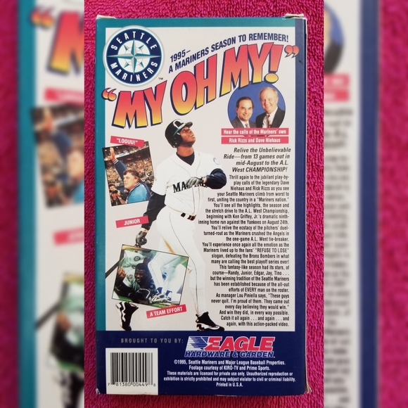 MLB | Other | Seattle Mariners My Oh My Vhs 995 | Poshmark